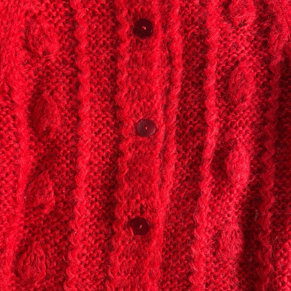 Filor Italian Mohair Cardigan Sweater - Gem